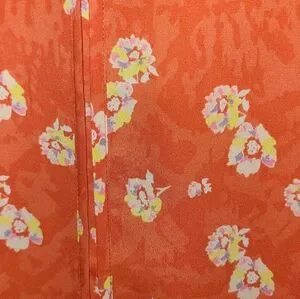 CAbi | Tops | Cabi Orange Floral Sleeveless Blouse | Poshmark